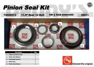 AAM 74020013 Pinion Seal Kit fits 2003 to 2012 DODGE 2500/3500 with 11. ...
